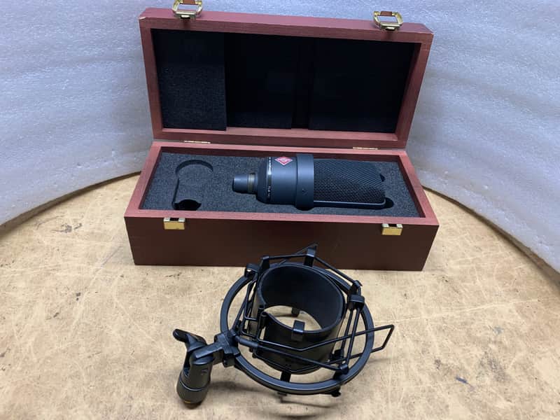 NEUMANN TLM103 MICROPHONE BLACK W/ WOOD BOX/ SHOCKMOUNT- | Reverb