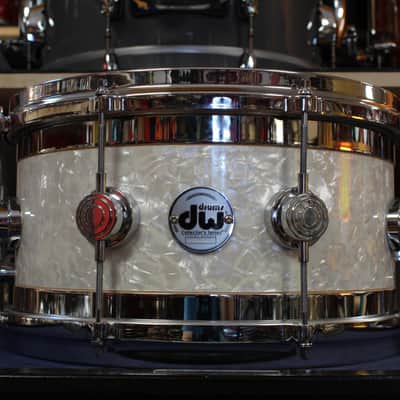 2008 DW 7x13 Collectors Series Edge Snare Drum in White | Reverb