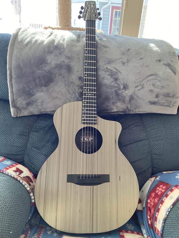 KLOS Carbon Timber Grand cutaway mini Nylon Build | Reverb
