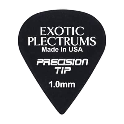 Exotic Plectrums Delrin Black Guitar Or Bass Pick - 1.0 mm | Reverb