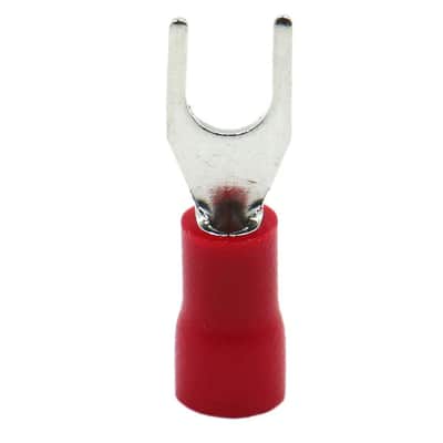 American Terminal 100 Red Insulated Fork Spade Wire Connector | Reverb