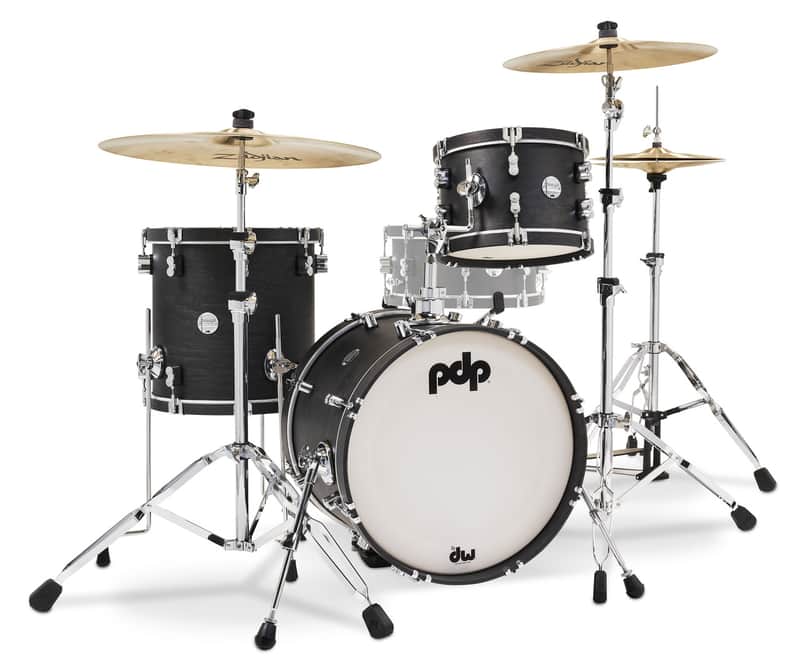 PDP Concept Maple Classic Shell Pack 3pc - Ebony Stain | Reverb