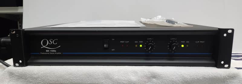 QSC audio Power amp Model MX-1500a , Like New | Reverb