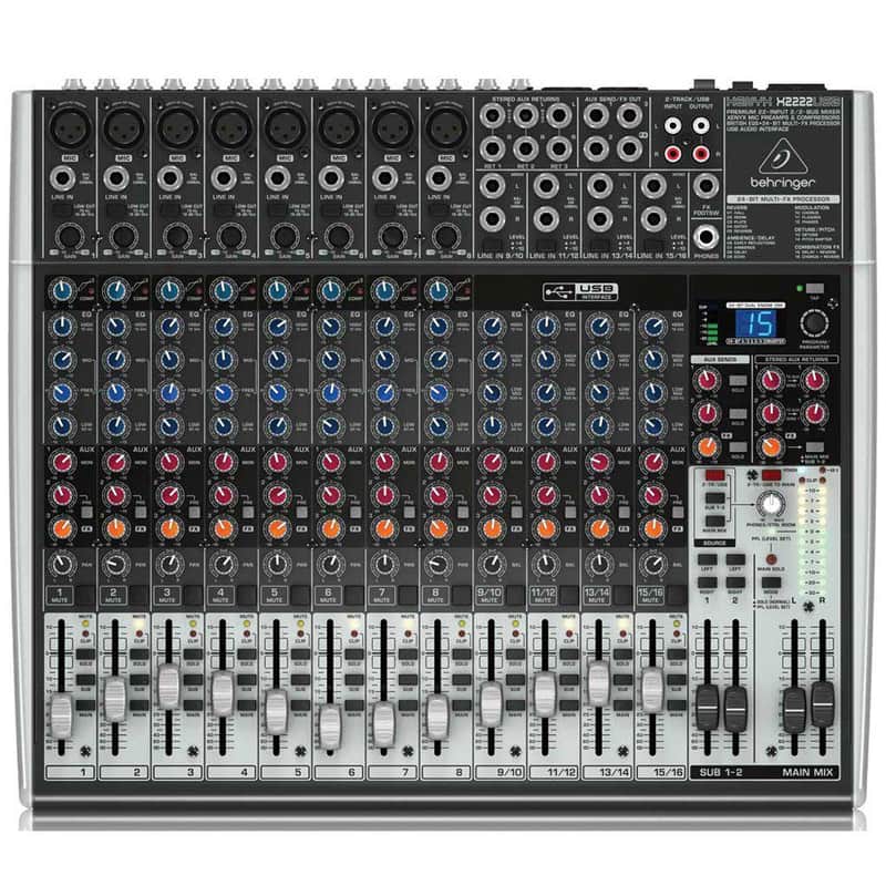 Behringer Xenyx X2222USB 22-Input Mixer with USB Interface | Reverb