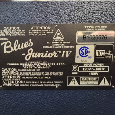 Ltd Ed. Fender Blues Junior IV Tri-Color, Red, White, and | Reverb