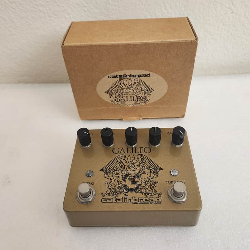 Catalinbread Galileo mkI Gold Treble Boost Overdrive pedal + | Reverb