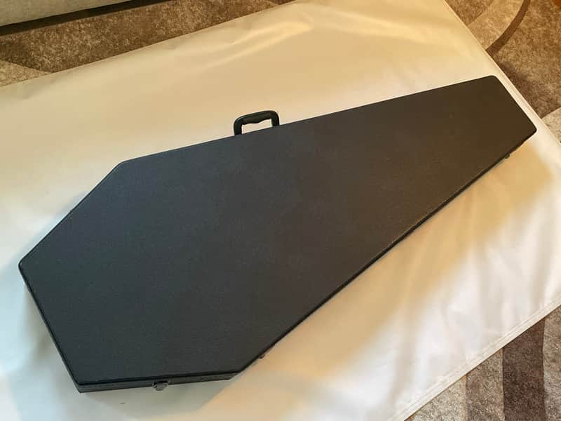 2000's Coffin Case Jackson Rhoads RR Style Guitar Black Tolex | Reverb