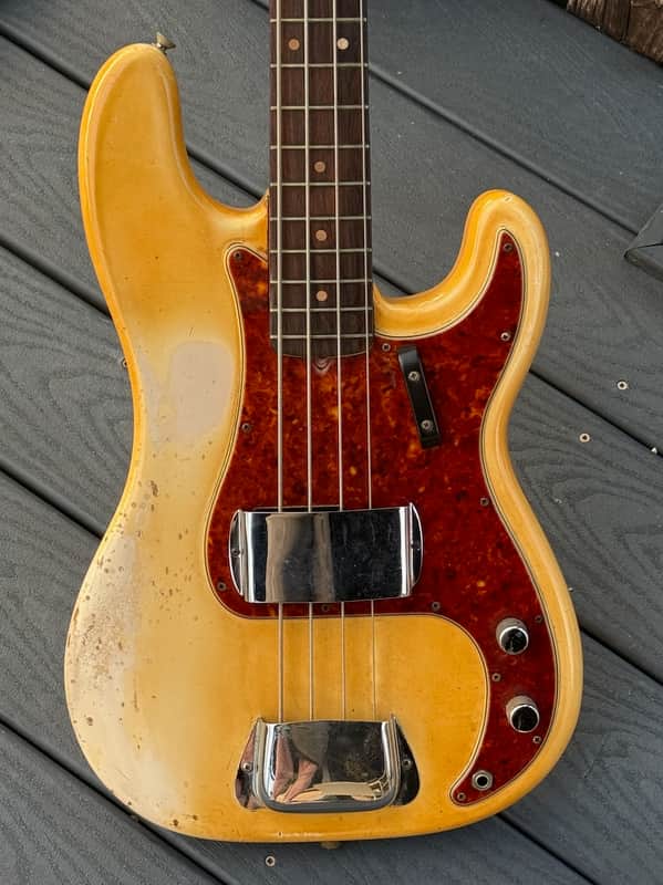 Fender Precision Bass 1964 - stunning Olympic White | Reverb Ireland