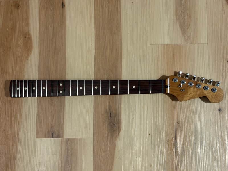 Warmoth USA Stratocaster Rosewood Neck Roasted Flame Maple | Reverb