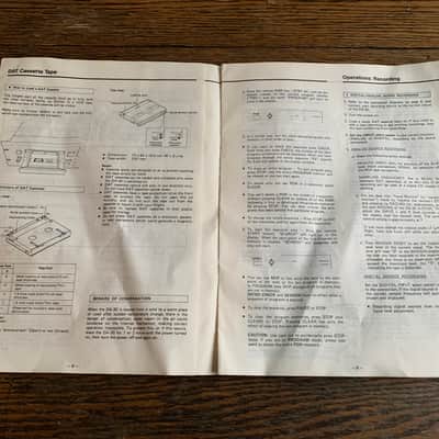 TASCAM DA- 30 DIGITAL AUDIO TAPE DECK MANUAL/ TECHNICAL | Reverb