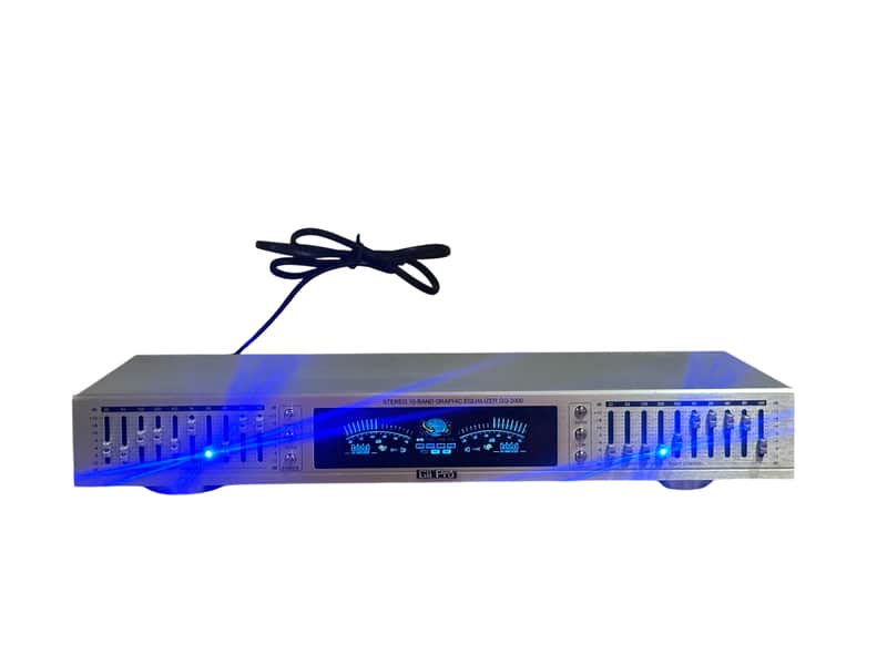 GLI Pro GQ-3000 Stereo 10-Band Graphic Equalizer Rackmount EQ | Reverb