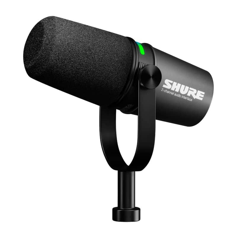 Shure MV7i Black Smart Microphone and Interface with Voice | Reverb