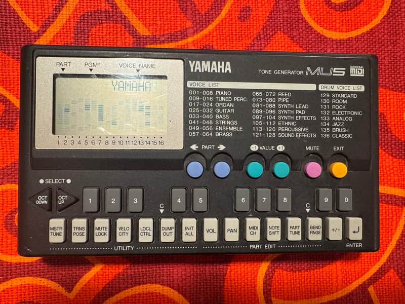 Yamaha MU5 MIDI sound module - 16 part multimbral | Reverb