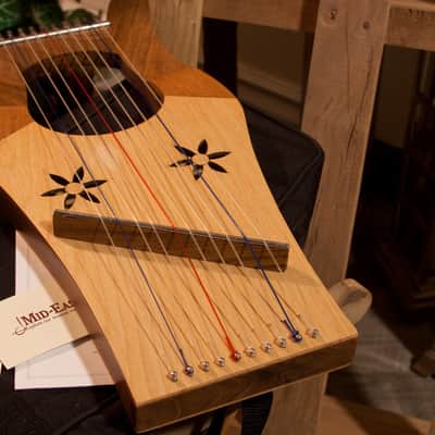 Mid-East HKNMW-L Mini Kinnor Harp Light Walnut with Gig Bag & | Reverb