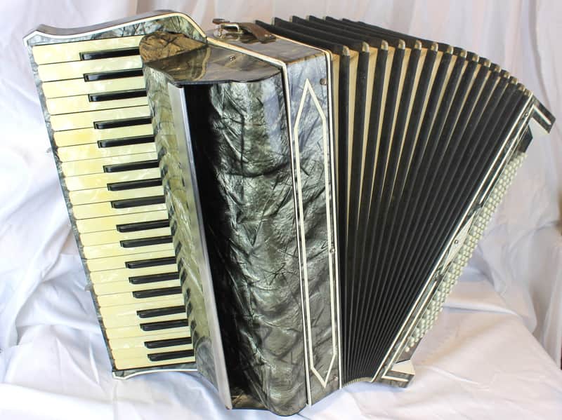 7480 - Slate Wurlitzer Phil Baker Piano Accordion LMM 41 120 | Reverb