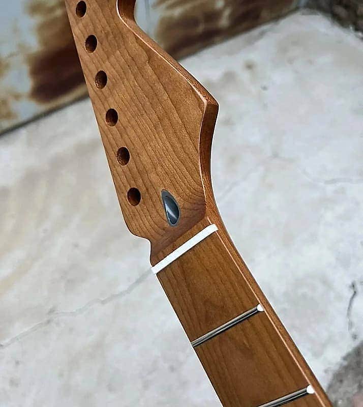 Matte Finish Guitar Strat Style Roasted Maple Neck, 21 Frets | Reverb