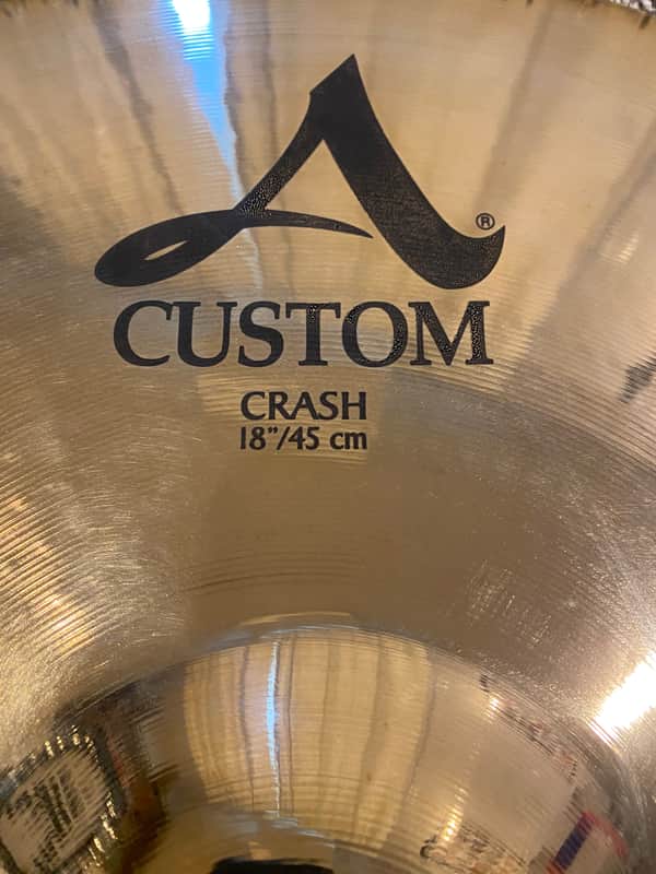 Zildjian 18" A Custom Crash Cymbal 1991 - Present - Brilliant | Reverb