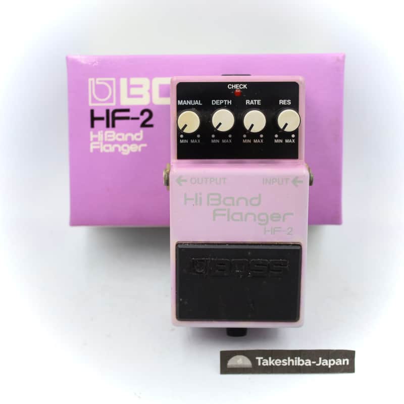 Boss HF-2 Hi Band Flanger With Original Box 1990 Made in | Reverb