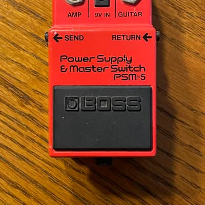 1987 Boss PSM-5 Power Supply & Master Switch (Red Label) Red | Reverb