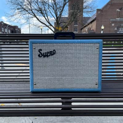 63/64 Valco Supro Super Model 06 Trinidad Blue Serviced | Reverb