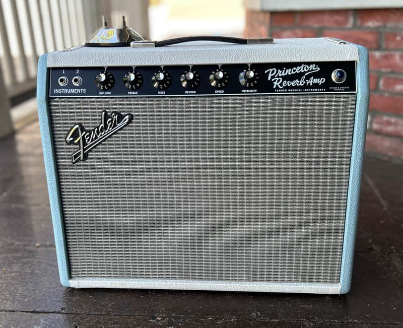 Fender Fender ‘65 Princeton Reverb FSR – Surf-Tone Blue 2012 | Reverb