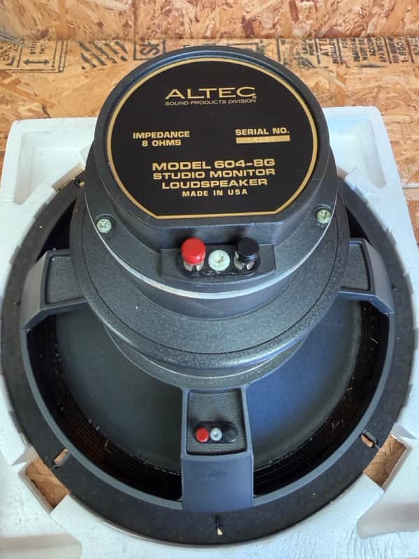 Vintage Altec 604-8G 15” Studio Monitor Loudspeaker Speaker | Reverb