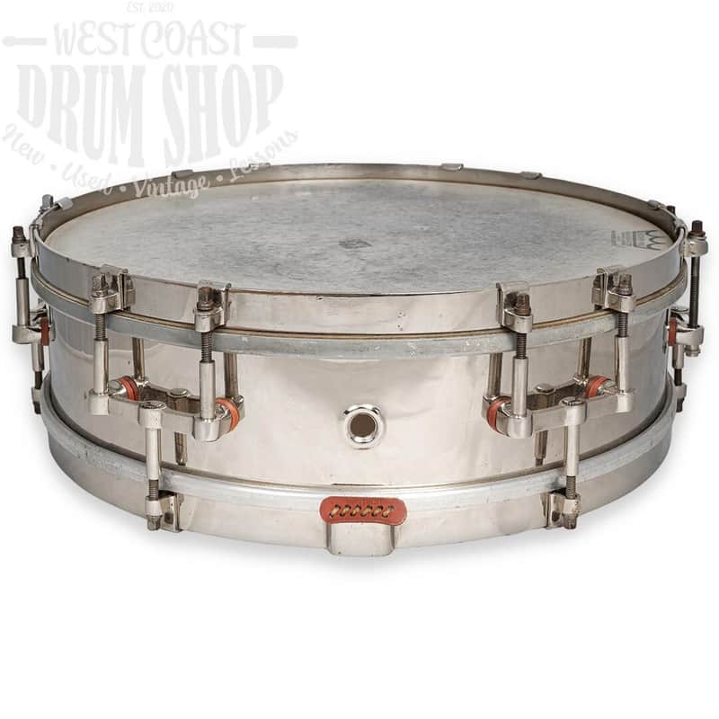 Vintage Maximilian A. Wintrich 4x14 Nickel Plated Snare Drum | Reverb
