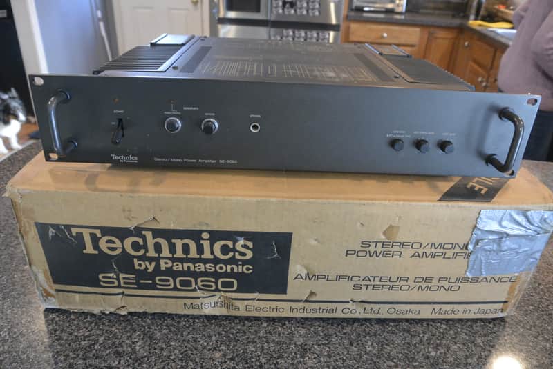 Vintage Technics SE-9060 Flat Stereo Power Amp Amplifier | Reverb