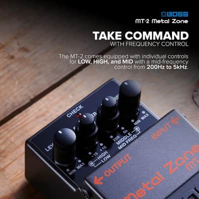 Boss MT-2 Metal Zone Distortion Guitar Pedal w/ Original Box | Reverb