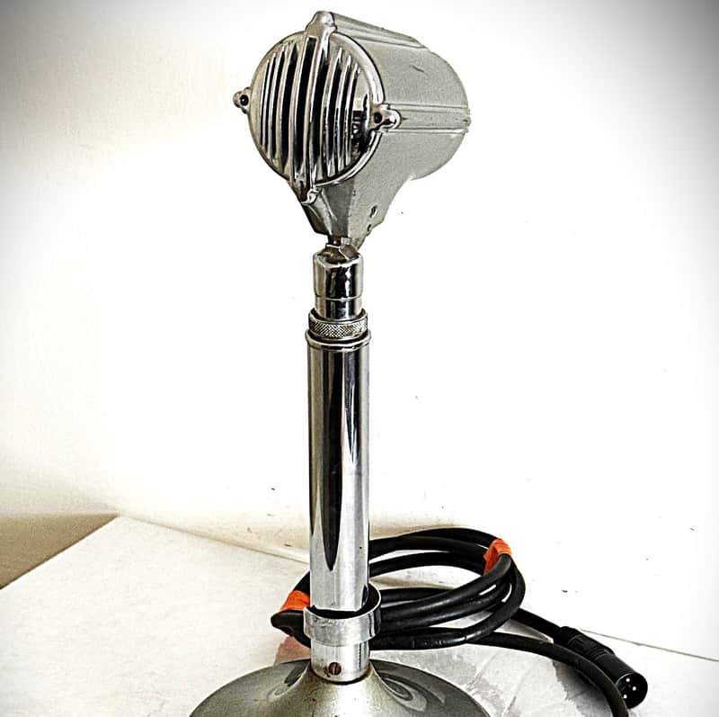 Vintage 1950's DuKane 7B40 Dynamic Microphone with desk | Reverb