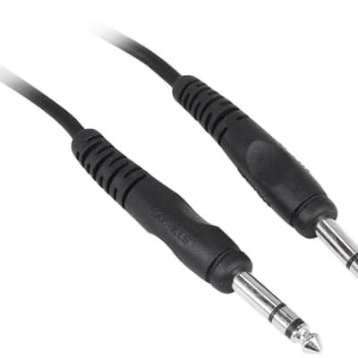 2 Rockville RCTR125B 25' 1/4'' TRS to 1/4'' TRS Cable, Black, | Reverb