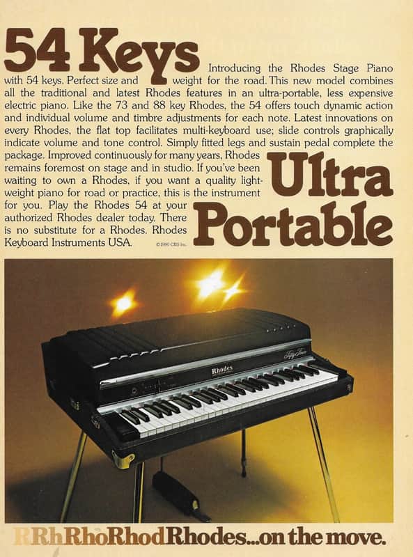 Rhodes Stage 54-Key Electric Piano USA/1980 | Reverb