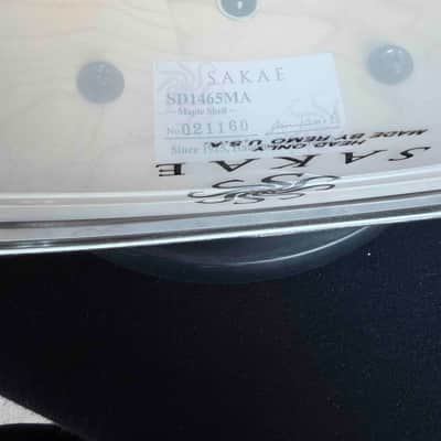 Sakae Maple 6.5x14 Snare Drum in Natural Gloss Lacquer (Rm 4) | Reverb