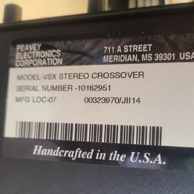 Peavey VSX Electronic Stereo Crossover good condition - | Reverb