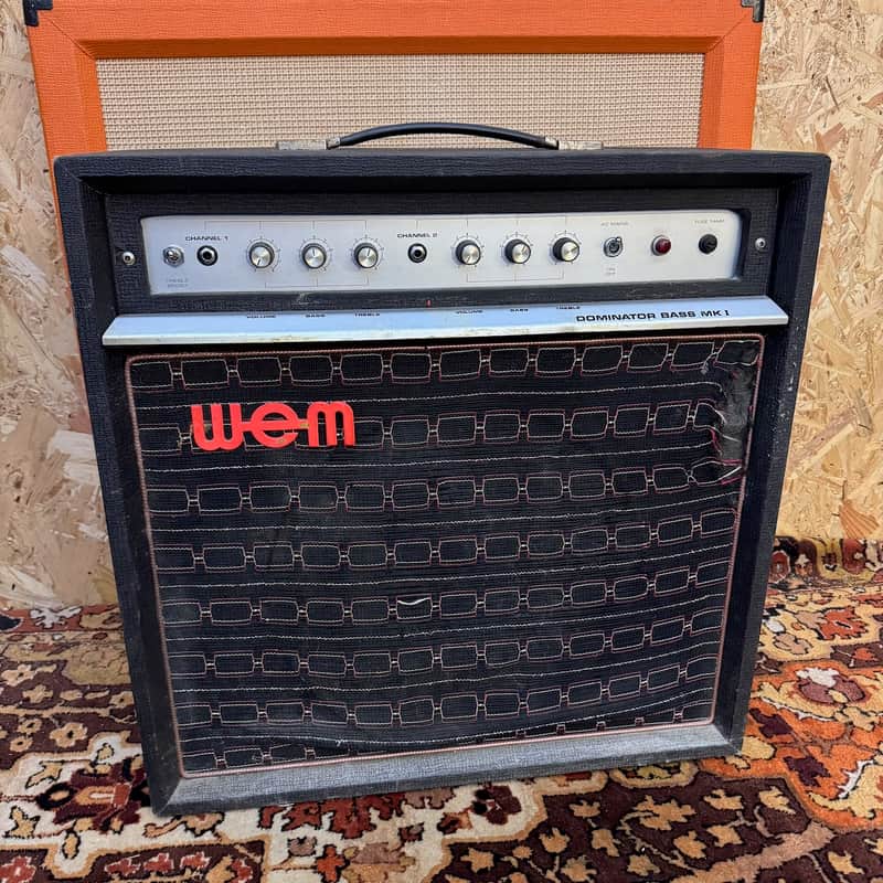 Vintage 1970s WEM Watkins Dominator Bass MK1 1x15 Valve | Reverb