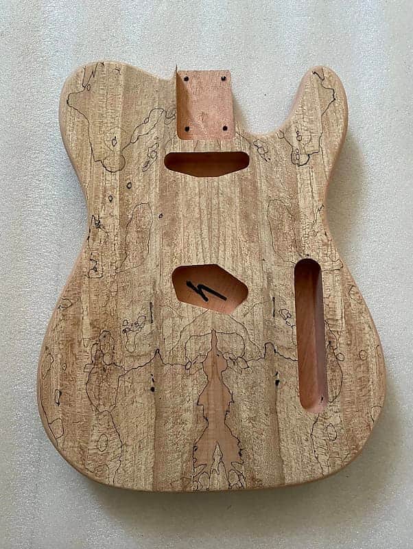 Mahogany Wood Telecaster Tele Guitar Body with Maple Top | Reverb