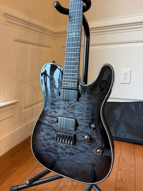 2022 Schecter Hellraiser Hybrid PT - Trans Black Burst | Reverb