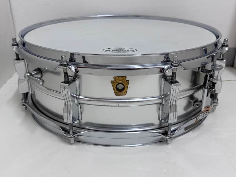 VINTAGE LUDWIG 1960s Acrolite Snare Drum 14"x5" Aluminum | Reverb