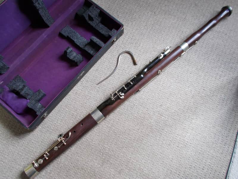 Playable French Bassoon with Original Bocal, Hawkes & Son | Reverb