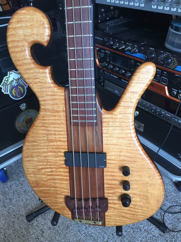 Carl Thompson Custom 4 string bass guitar 36" scale Active | Reverb
