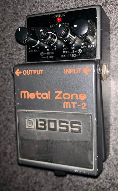Boss MT-2 Metal Zone (Silver Label) 1991 - Present - Black | Reverb