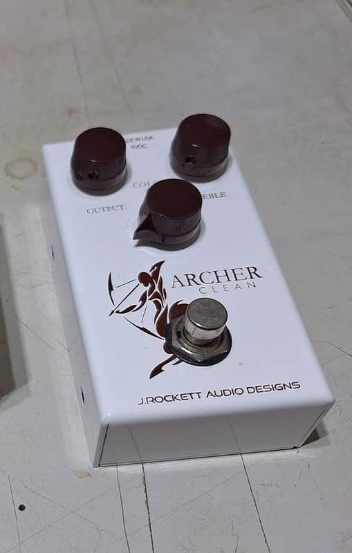 J. Rockett Archer Clean Boost Effects Pedal With Box - White | Reverb