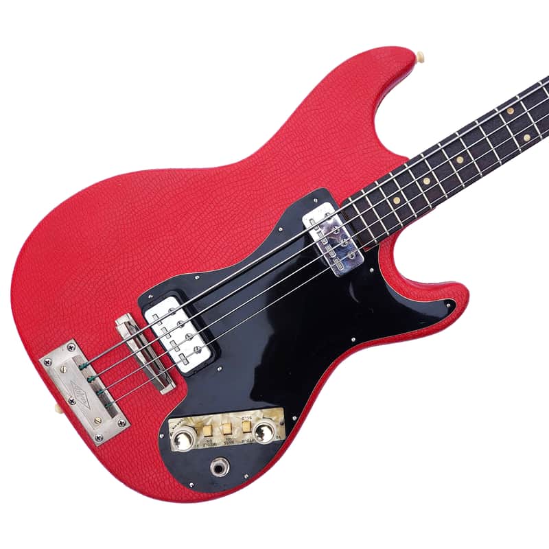 Hofner 182 shortscale bass von 1963 in red Vinyl (Restored, | Reverb