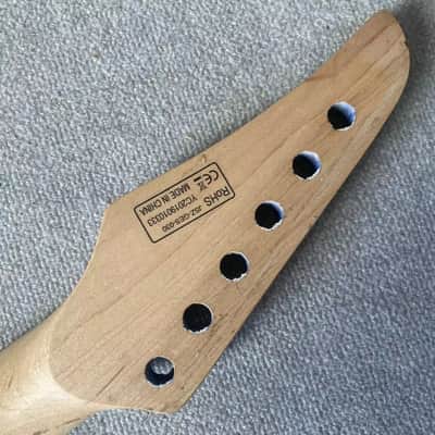 Blue Headstock Guitar Short Scale Maple Wood Neck, Rosewood | Reverb