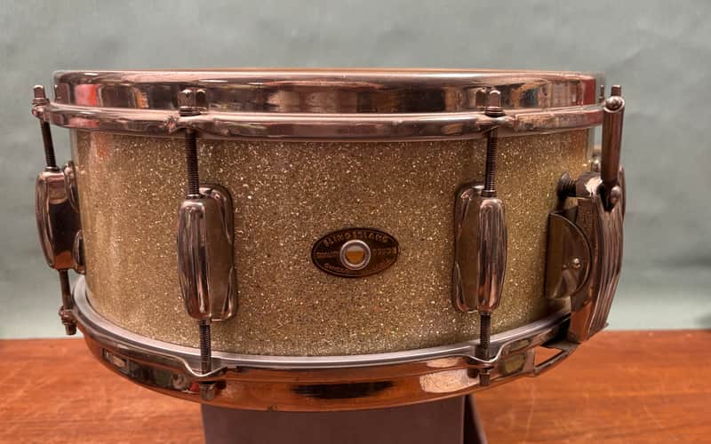 Slingerland Radio King Snare Maple 1950’s - Silver Sparkle/ | Reverb