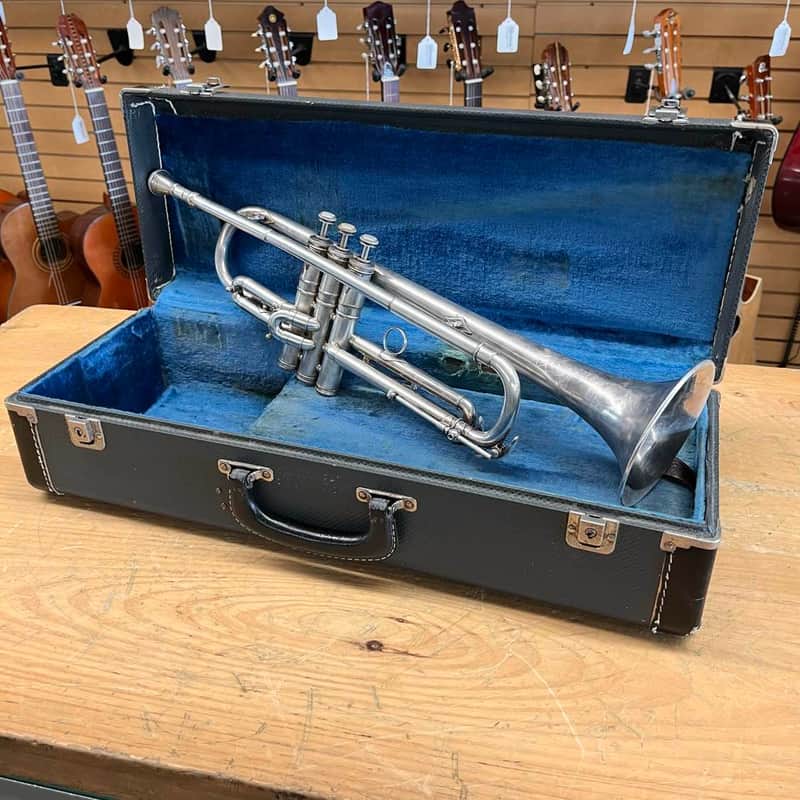 Conn 22B 1924 Bb Silver Trumpet w/Case | Reverb
