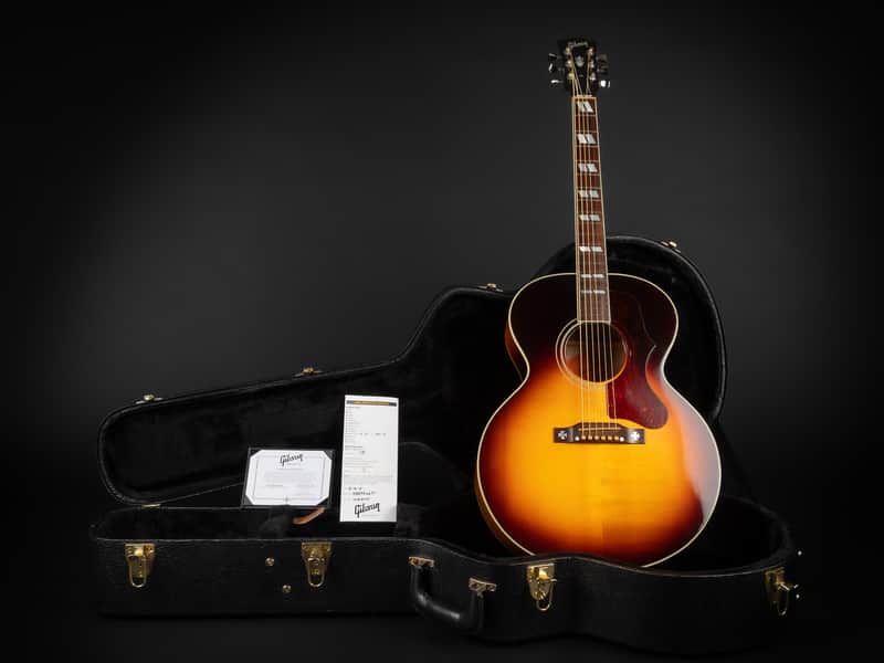 2015 Gibson Custom Shop J-185 Red Spruce - Sunset Burst | USA | Reverb