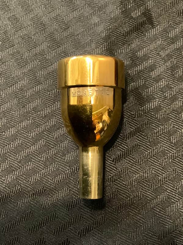 Monette TT5L Large Shank Trombone Mouthpiece - Gold | Reverb