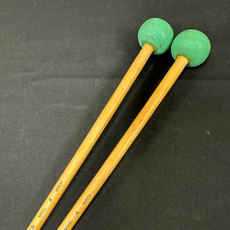 VINTAGE Mike Balter 4B Mallets, Medium Light Green Rubber, | Reverb