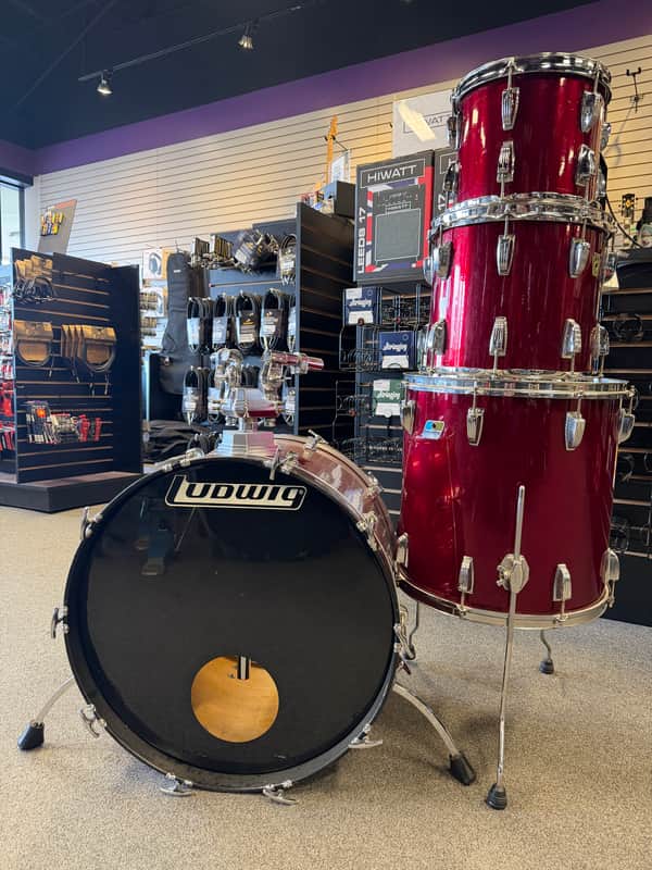 Ludwig Deep Red Ludwig Classic Maple Shell Pack — Pro USA | Reverb